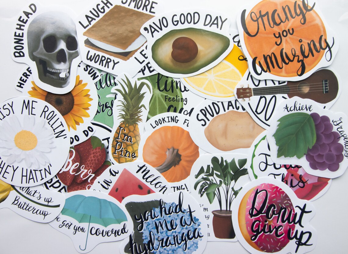 Mystery Pun Sticker Pack 3 Pun Sticker Pack Pun Sticker | Etsy