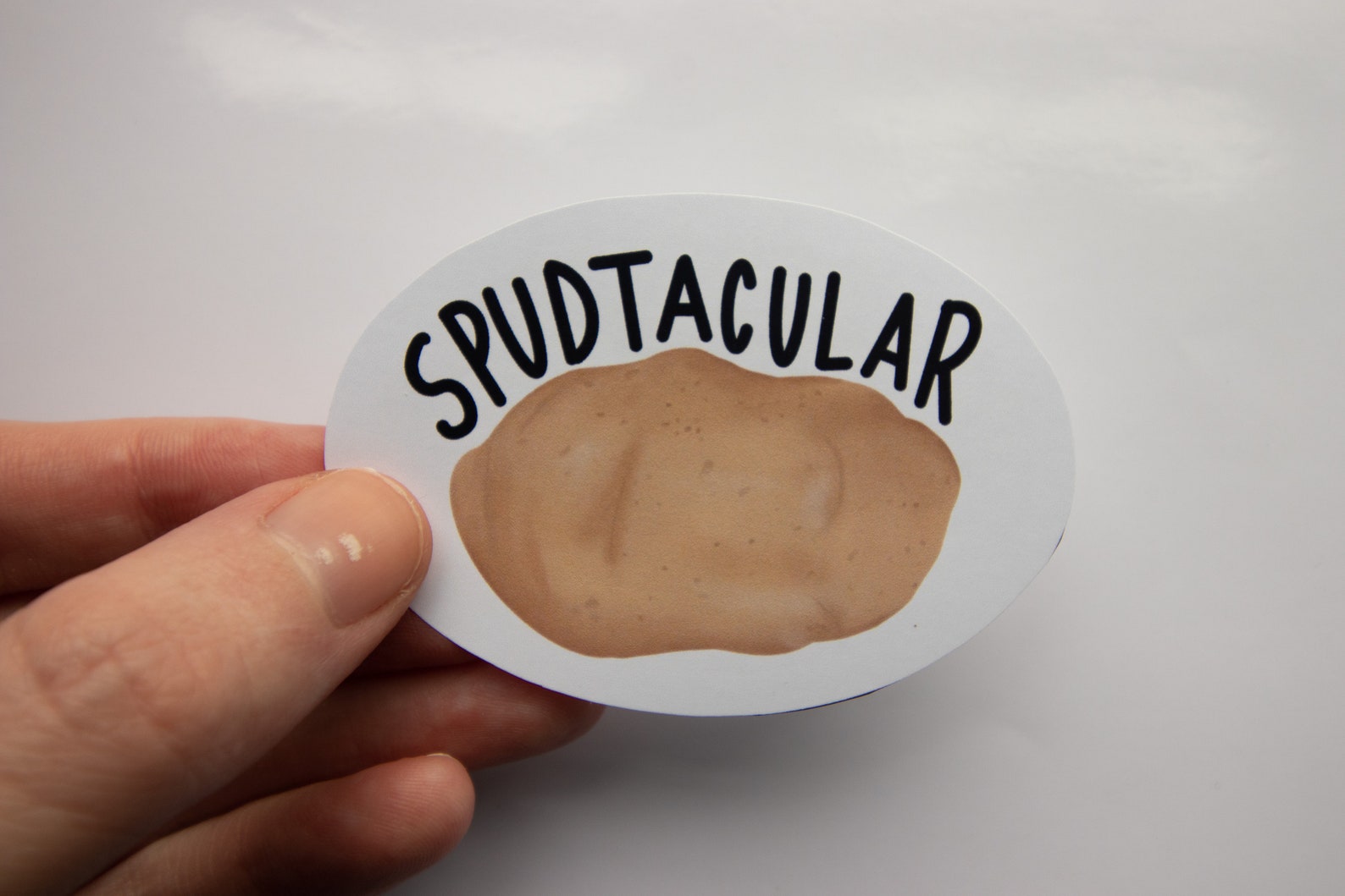 Potato Pun Sticker, Potato Vinyl Sticker, Pun Vinyl Sticker, Laptop ...