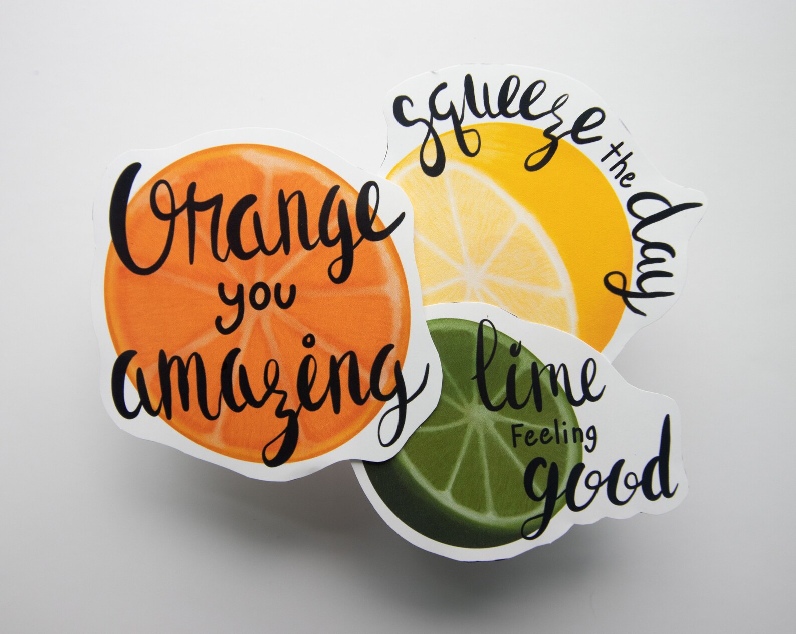 Citrus Pun Pack, Lemon Sticker, Lime Sticker, Orange Sticker, Citrus ...