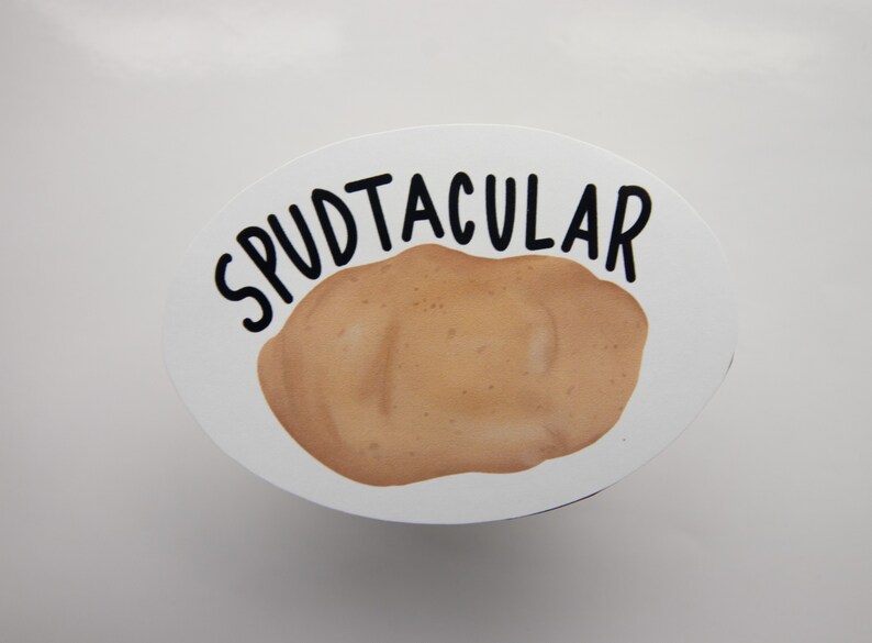 Potato Pun Sticker, Potato Vinyl Sticker, Pun Vinyl Sticker, Laptop ...