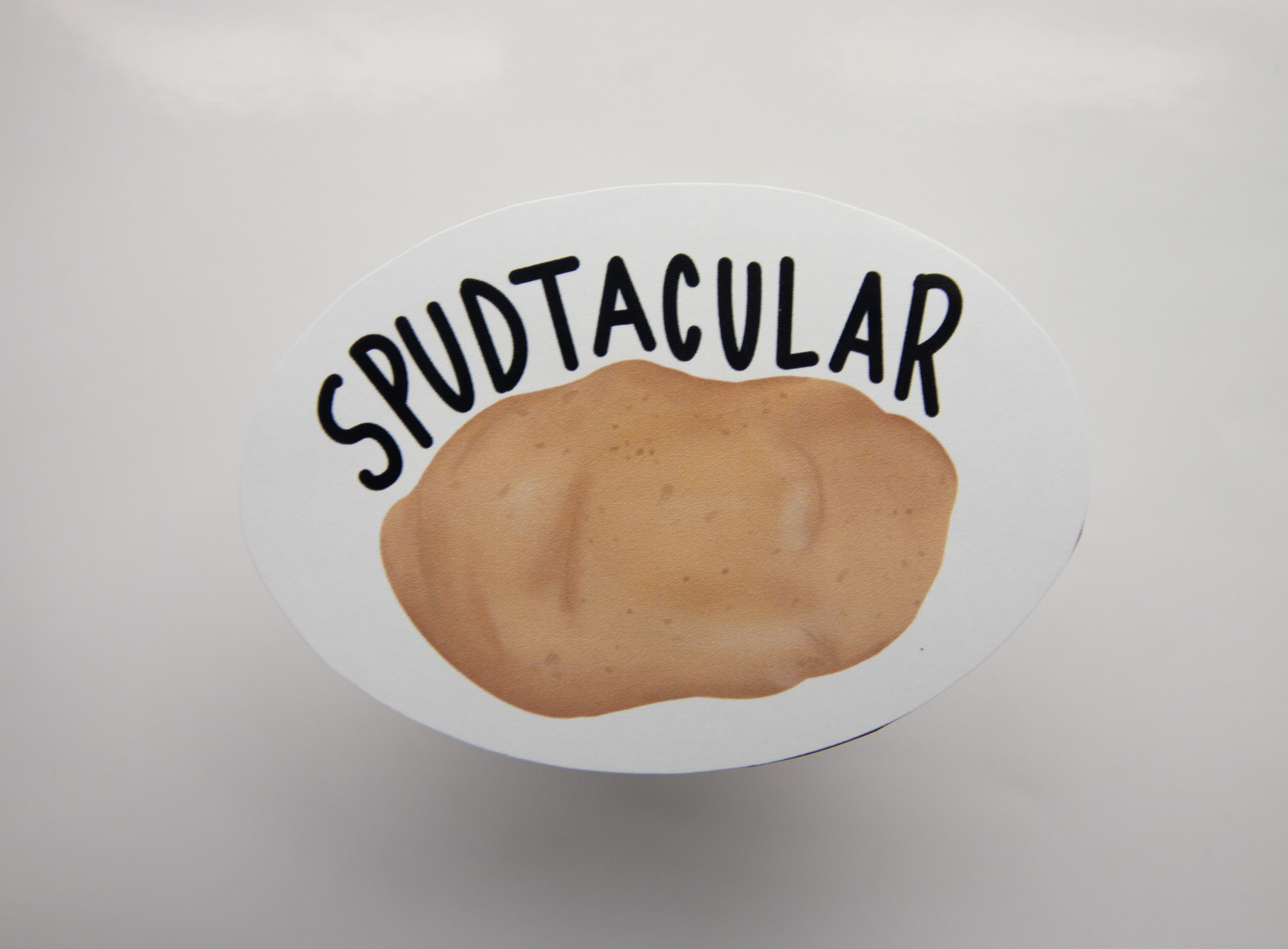 Potato Pun Sticker, Potato Vinyl Sticker, Pun Vinyl Sticker, Laptop ...
