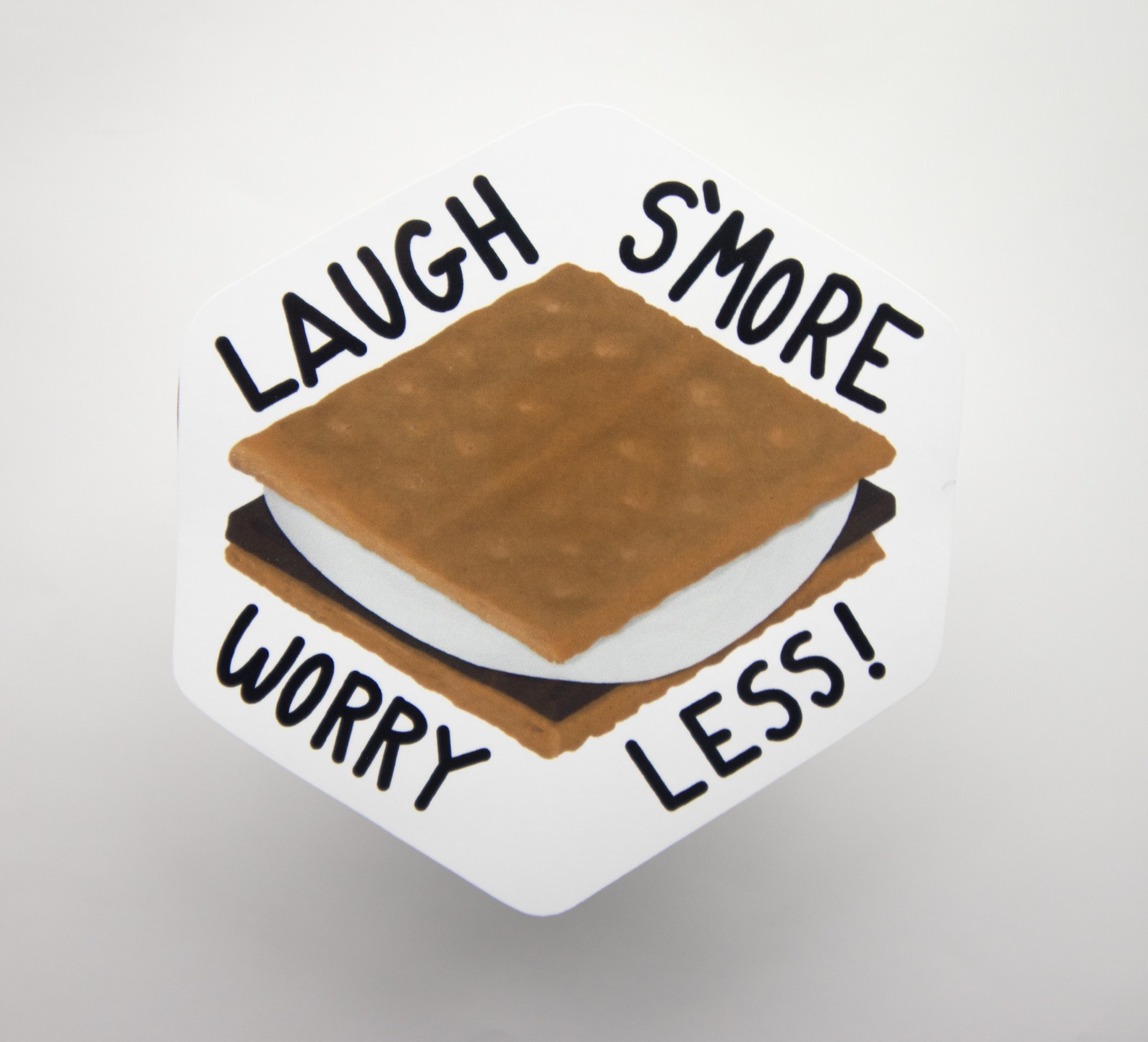 Smore Pun Sticker Smore Sticker Worry Less Sticker Smore - Etsy