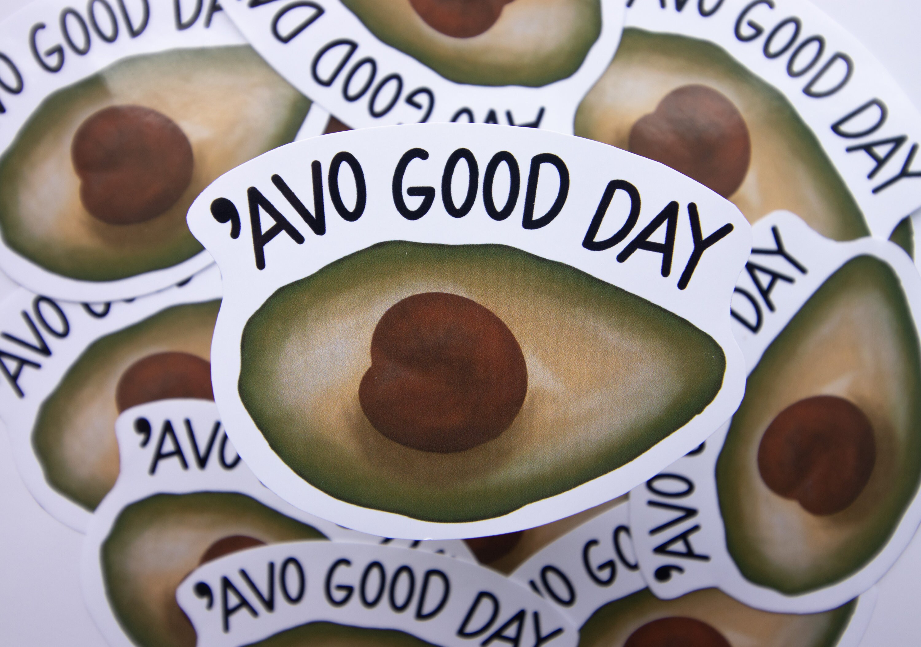 Avocado Pun Sticker, Vinyl Pun Sticker, Planner Vinyl Sticker, Laptop ...