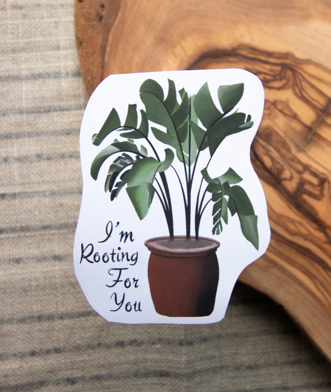 Plant Pun Sticker, Cute Plant Sticker, Positive Pun Sticker - Etsy