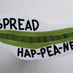 Pea Pun Sticker, Positivity Sticker, Green Positive Sticker, Funny Pun ...