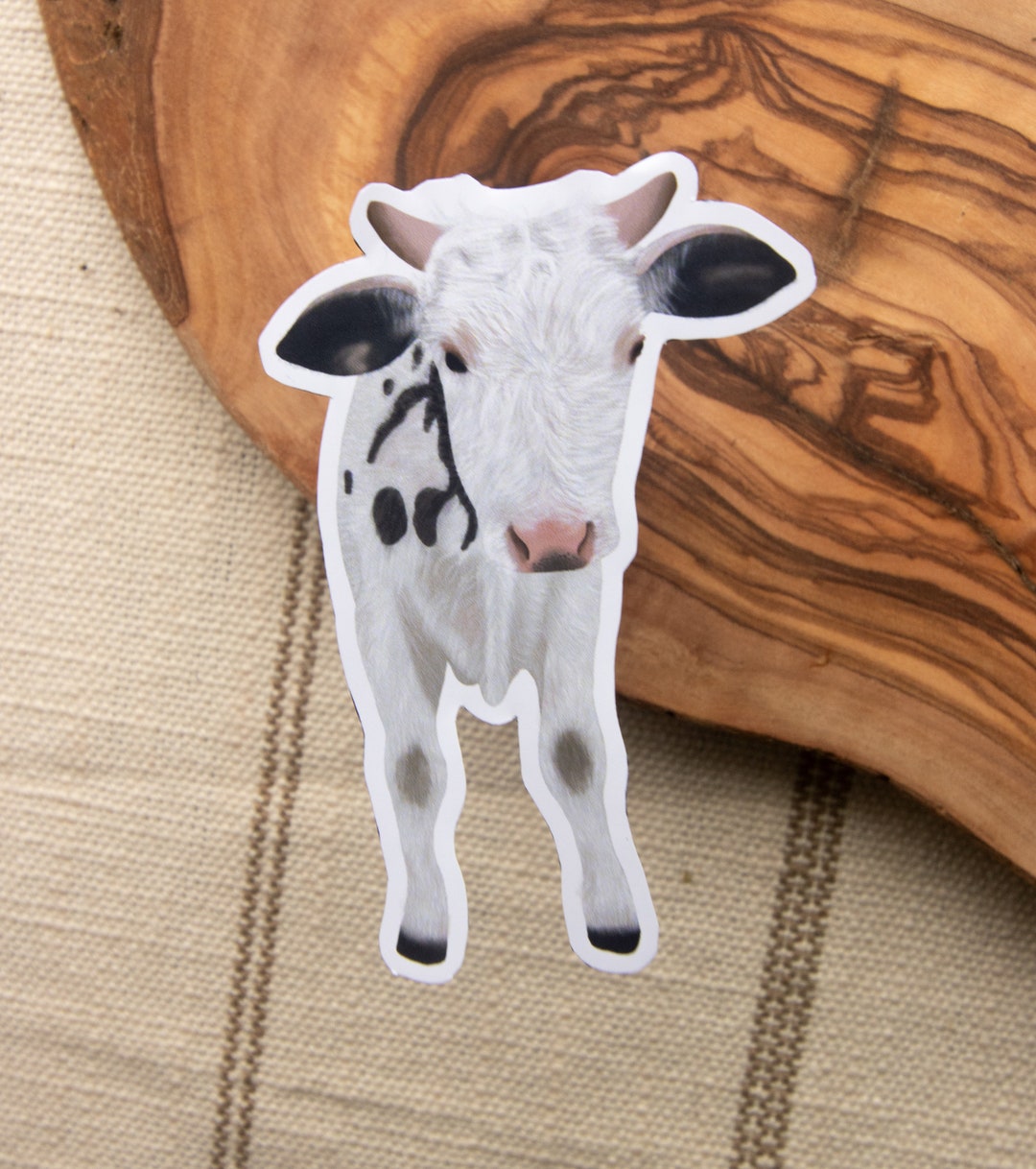 Cow Sticker, Cute Cow Sticker for Laptop, Cow Sticker for Planner ...
