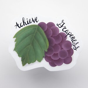 Grape Pun Sticker, Fruit Pun Sticker, Grape Sticker for Laptop, Grape ...