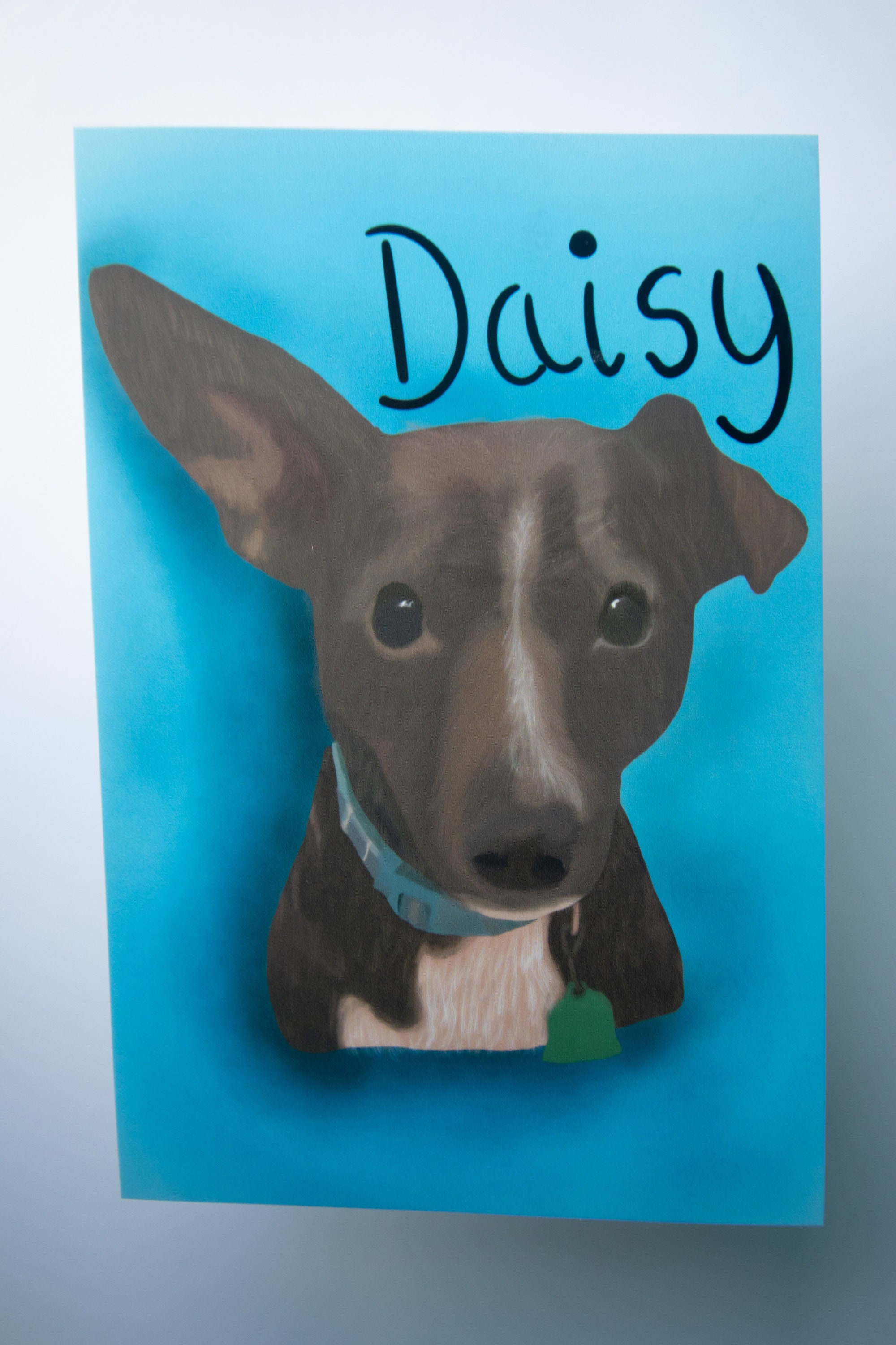 Dog Portrait, Dog Sticker, Custom Order, Dog Print, Vinyl Sticker ...