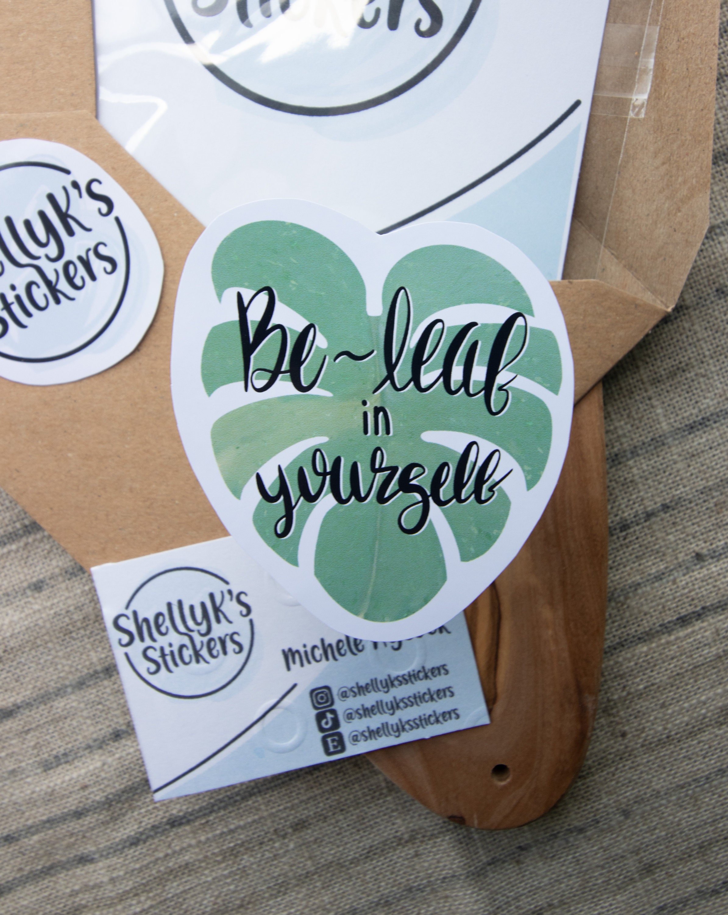 Leaf Pun Sticker for Your Laptop or Planner, Vinyl Sticker for Laptop ...