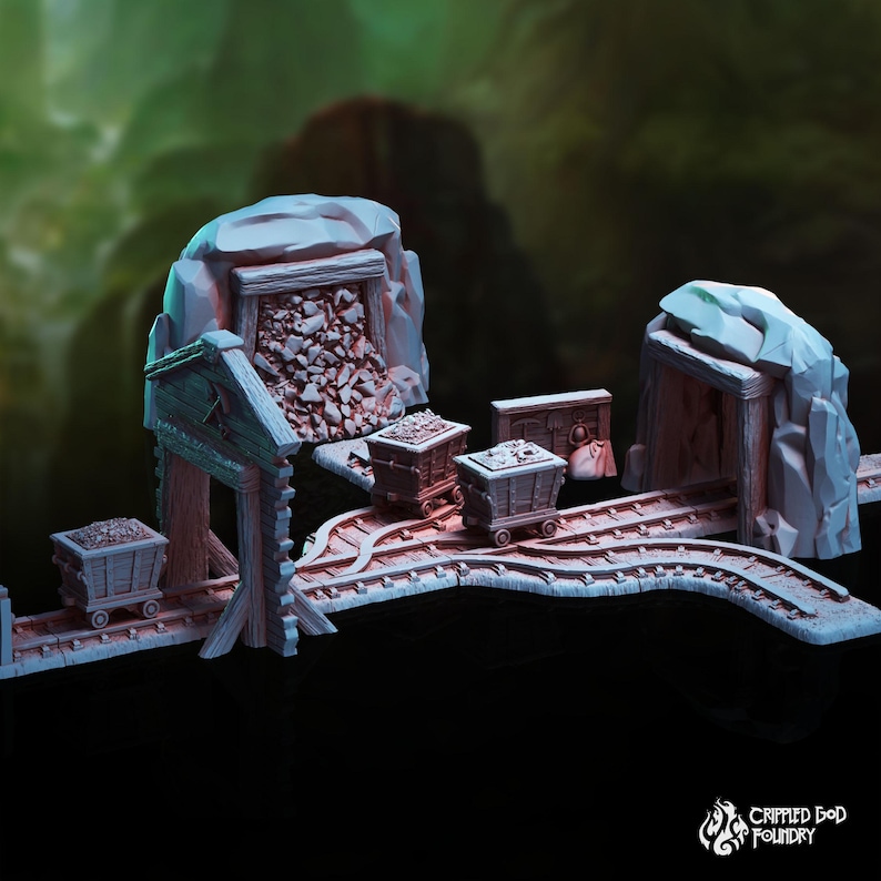Abandoned Mines | RPG Terrain Pieces and Props for Dnd Tabletop Wargame ...