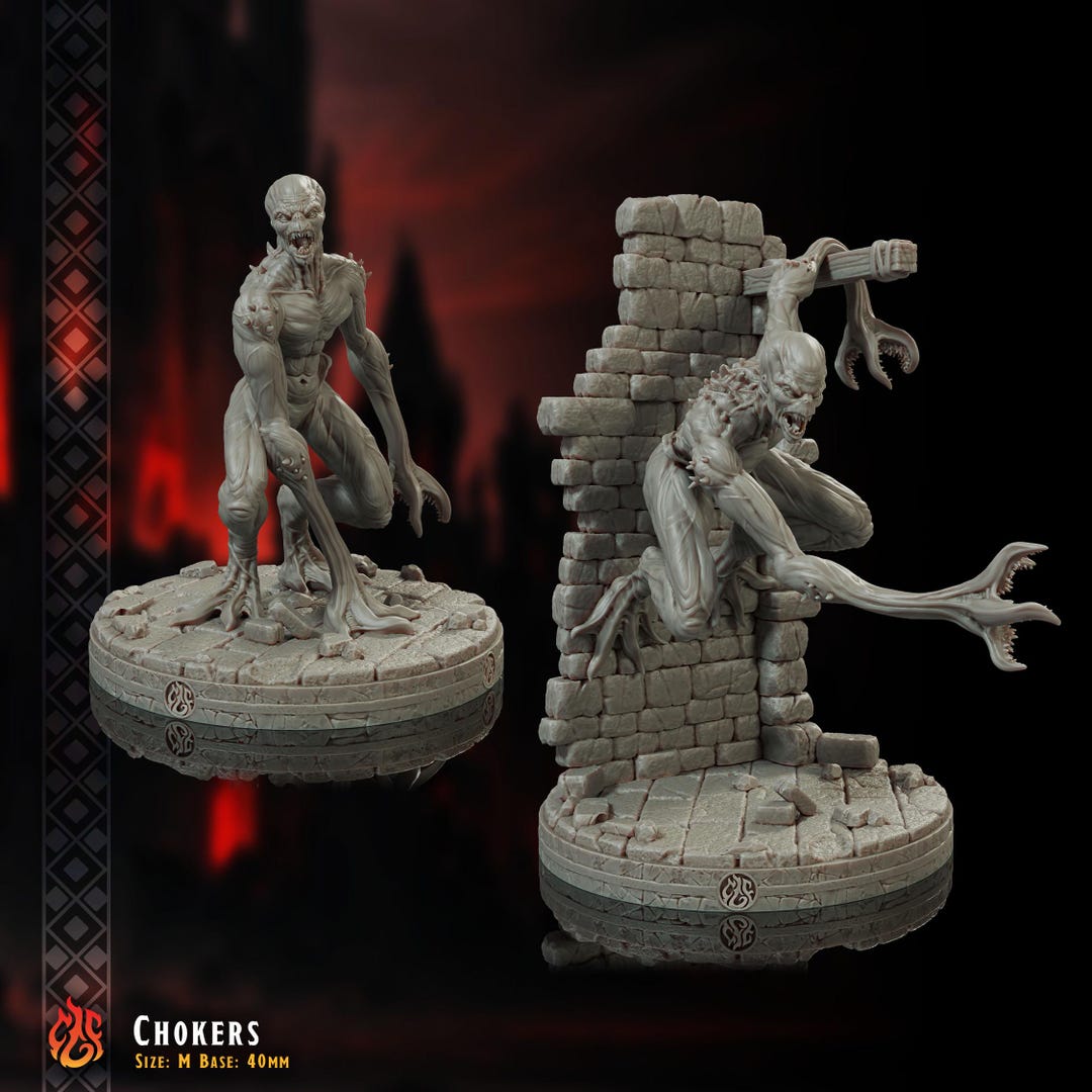 Chokers | RPG Miniatures for Dnd Tabletop Wargames | 32 Mm Scale | F881 ...