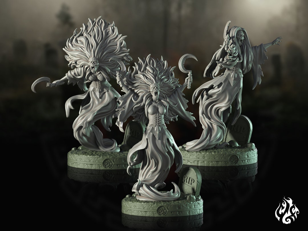 Banshees | RPG Miniatures for Dnd Tabletop Wargames | 32 Mm Scale ...