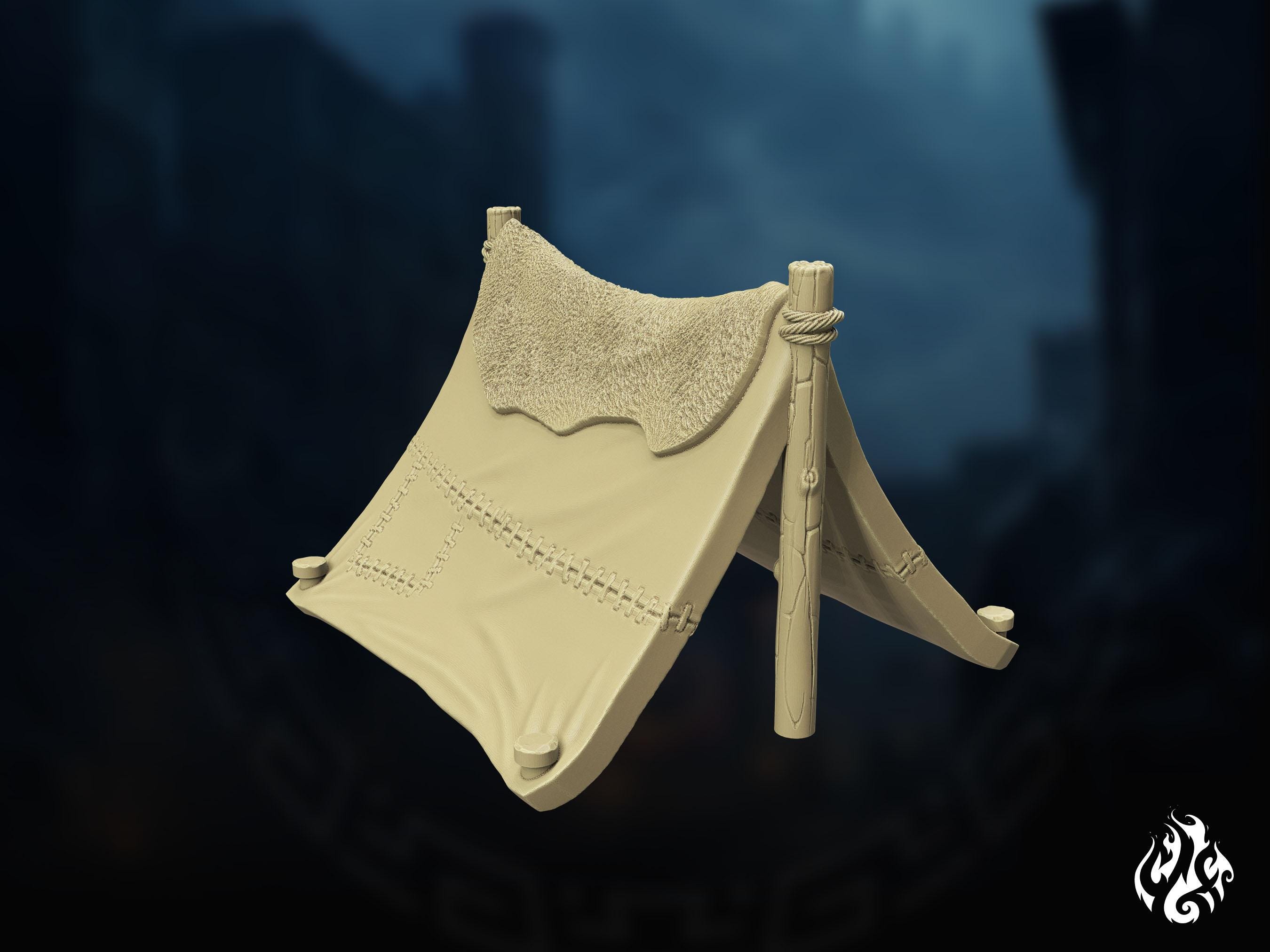 Tents | RPG Terrain Pieces and Props for Dnd Tabletop Wargame| 32 Mm ...