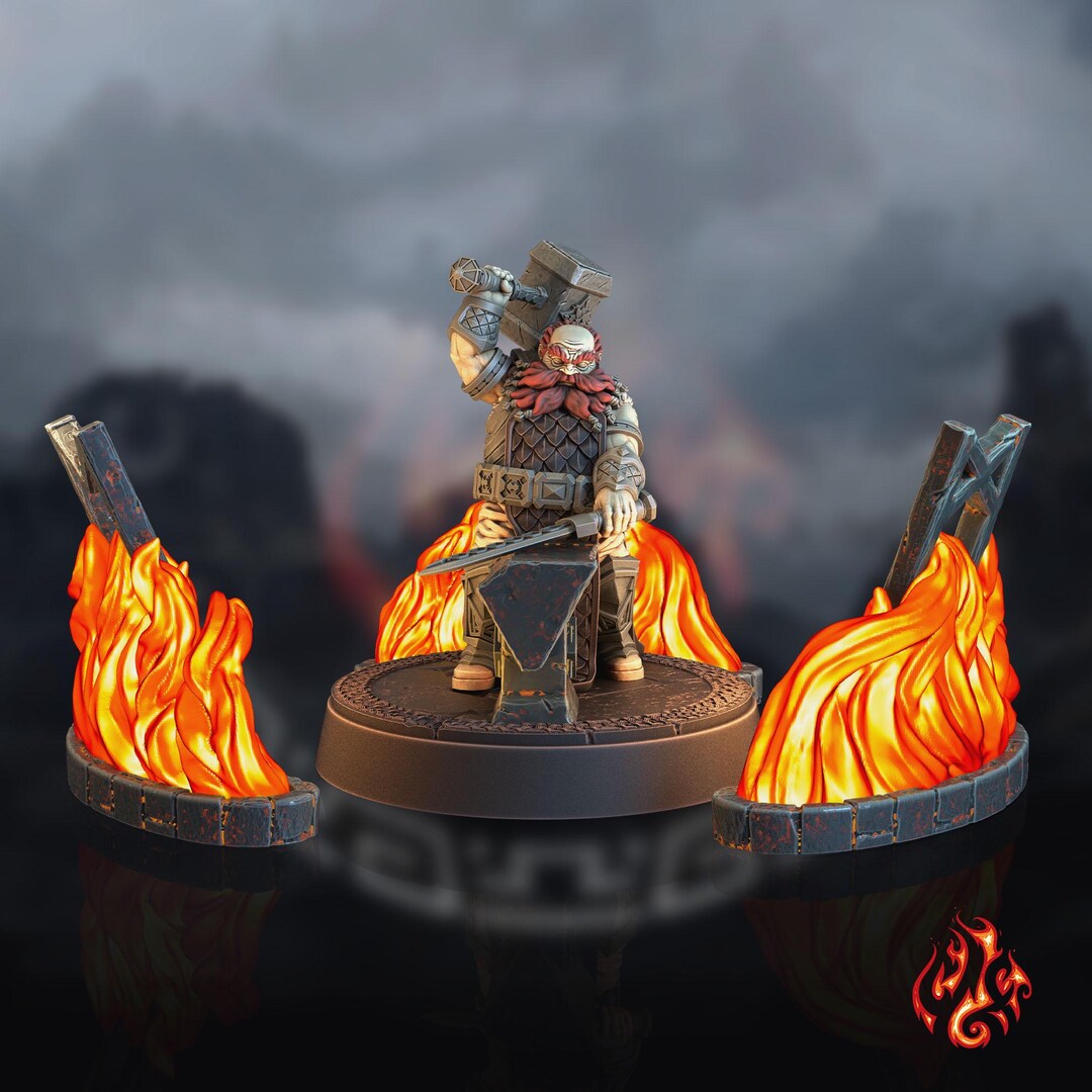 Dwarf Runesmith | Miniature for Fantasy Rpg Tabletop Games, 28-32 Mm ...