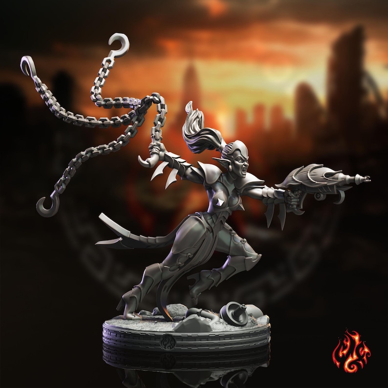 Void Crone Wyches | Sci-fi RPG Tabletop Wargame Miniatures | 32 Mm ...
