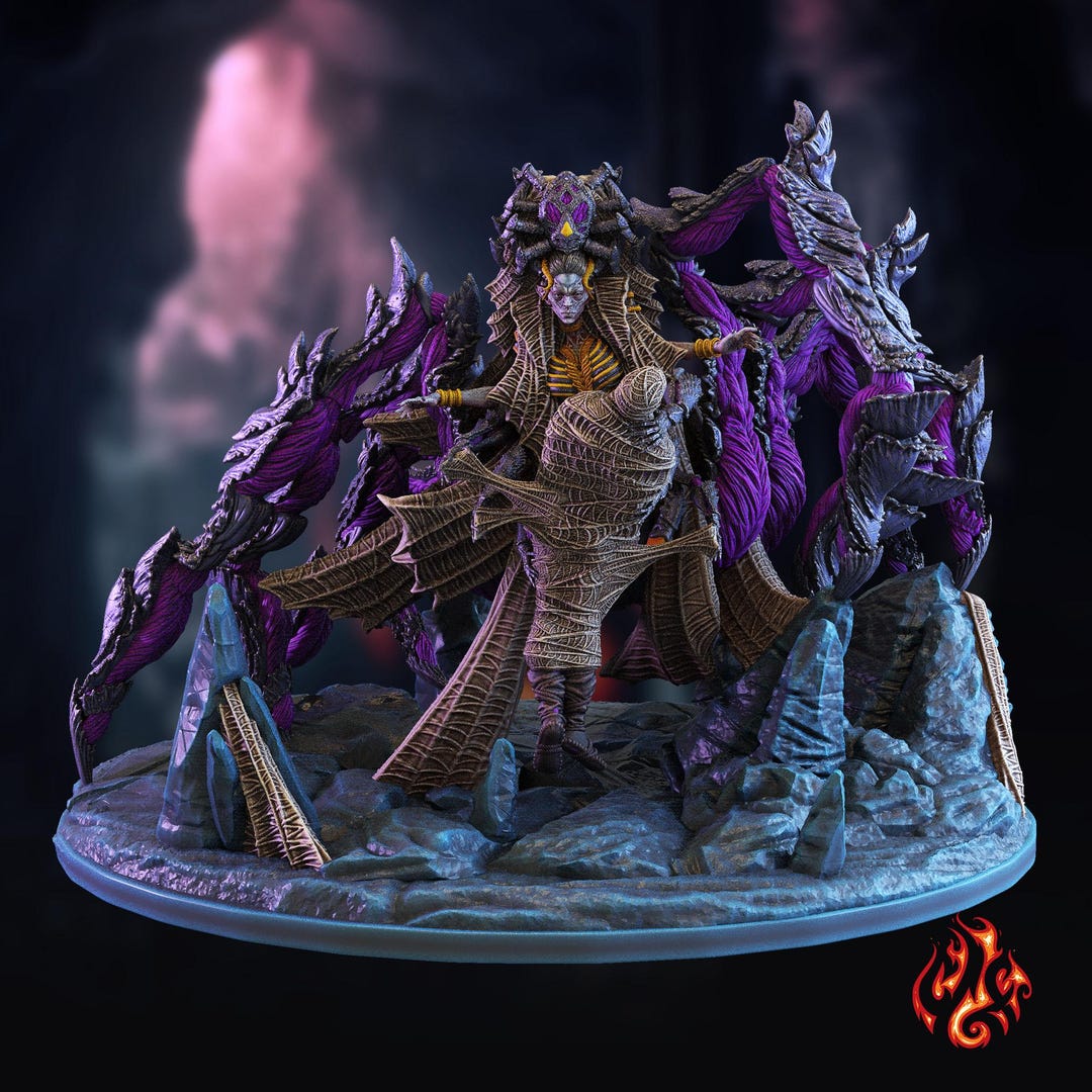 Mother of Arachnids | RPG Miniatures for Dnd Tabletop Wargames | 32 Mm ...