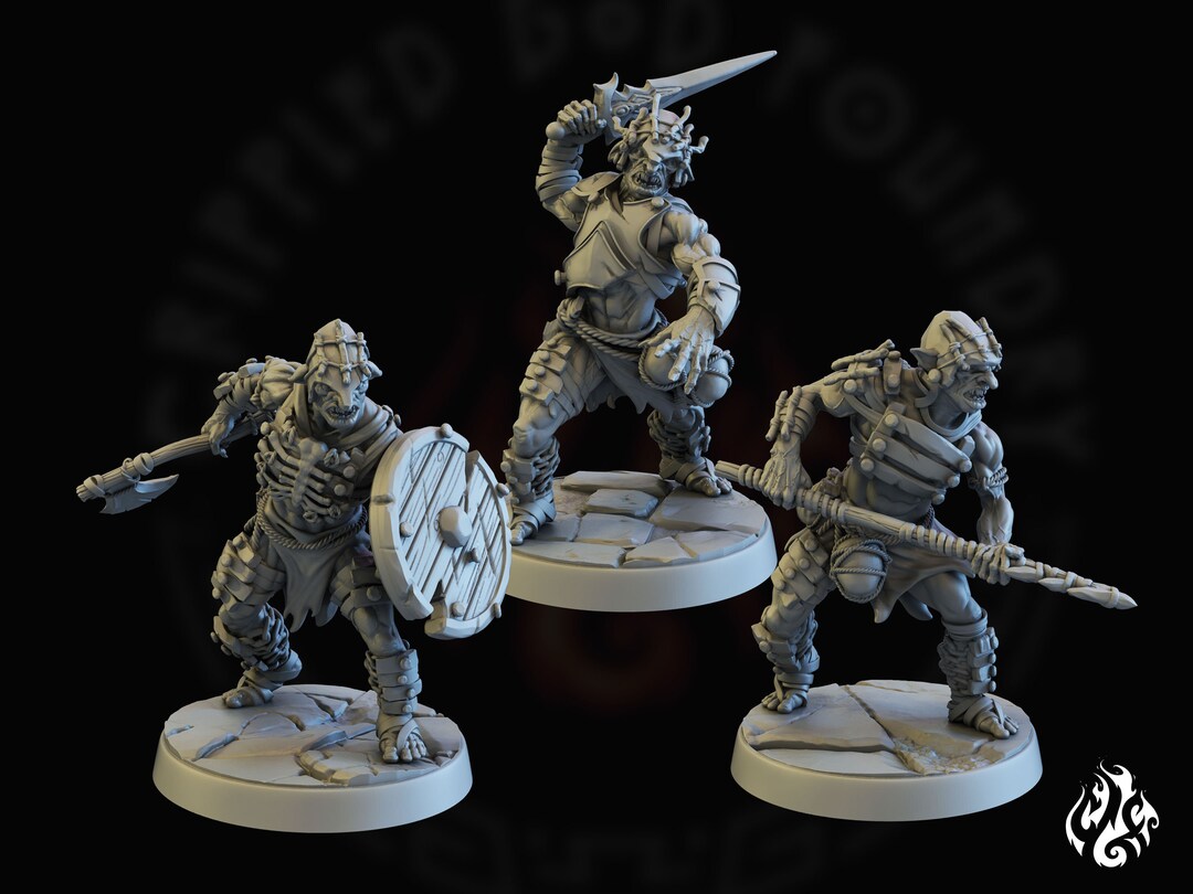 Dungeon Goblins | RPG Miniatures for Dnd Tabletop Wargames | 32 Mm ...
