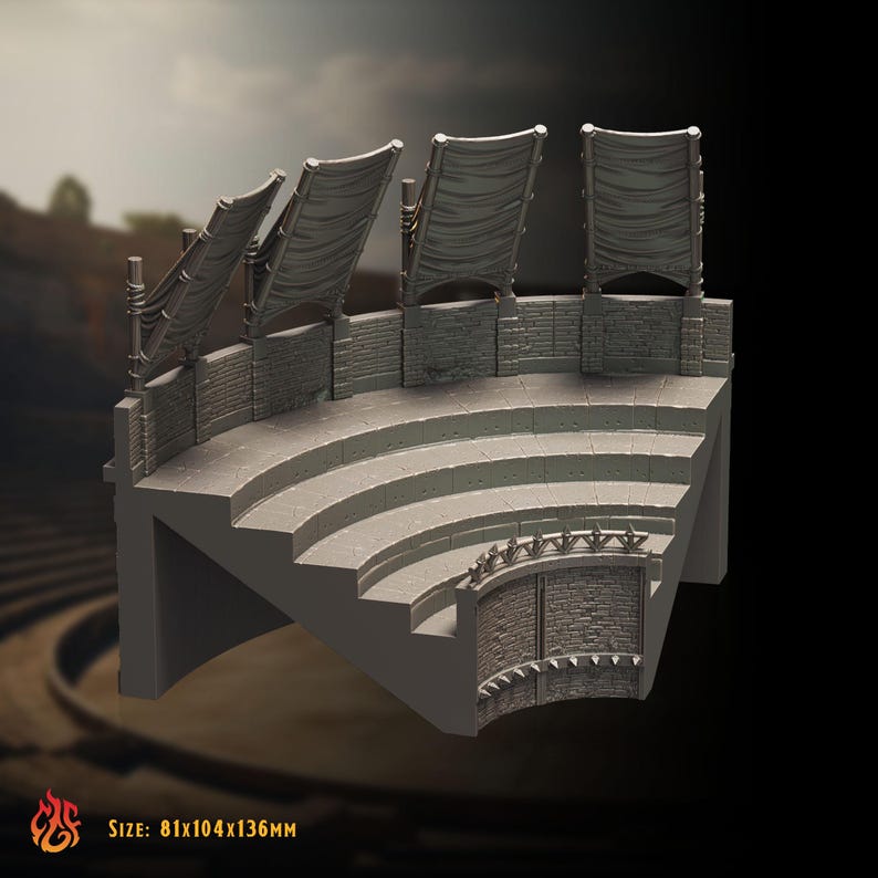 Death Coliseum Arena | RPG Terrain Pieces and Props for Dnd Tabletop ...