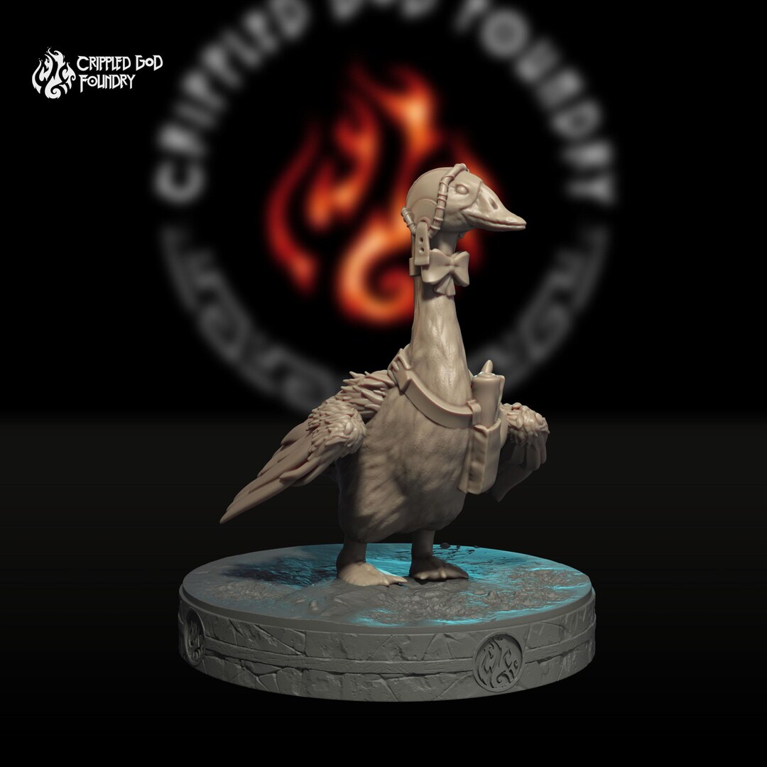 Goose Familiar | RPG Miniatures for Dnd Tabletop Wargames | 32 Mm Scale ...