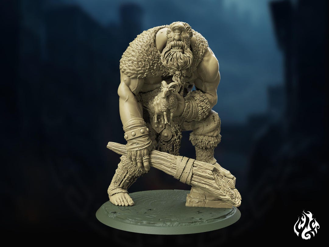 Mountain Cyclops | RPG Miniatures for Dnd Tabletop Wargames | 32 Mm ...