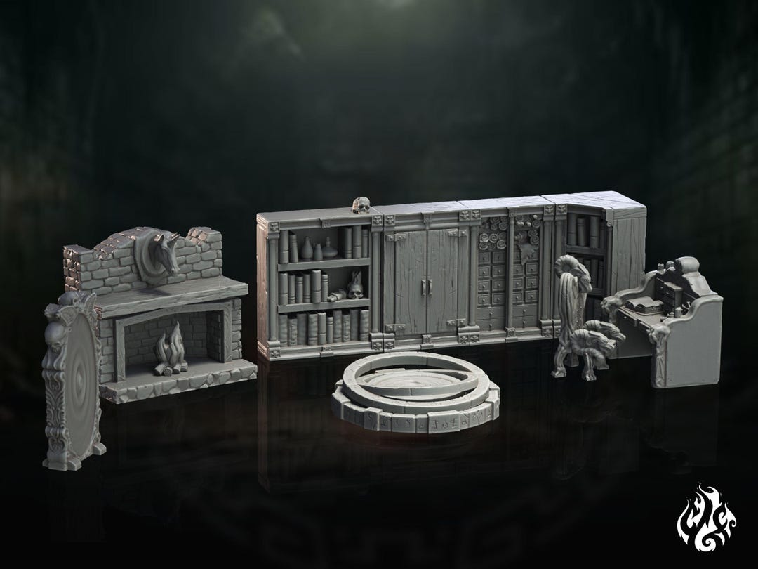 Wizard Study Room | RPG Terrain Pieces and Props for Dnd Tabletop ...