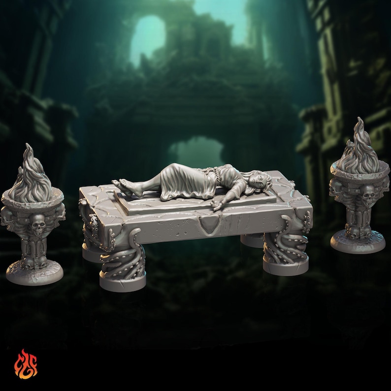 Altar of Sacrifice | RPG Terrain Pieces and Props for Dnd Tabletop ...