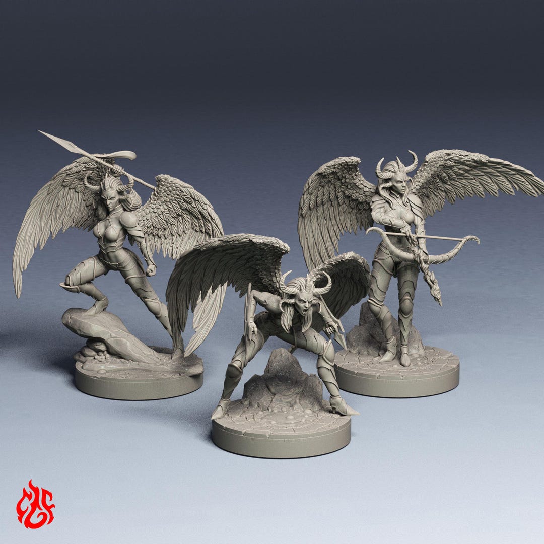 Erinyes | RPG Miniatures for Dnd Tabletop Wargames | 32 Mm Scale | F407 ...