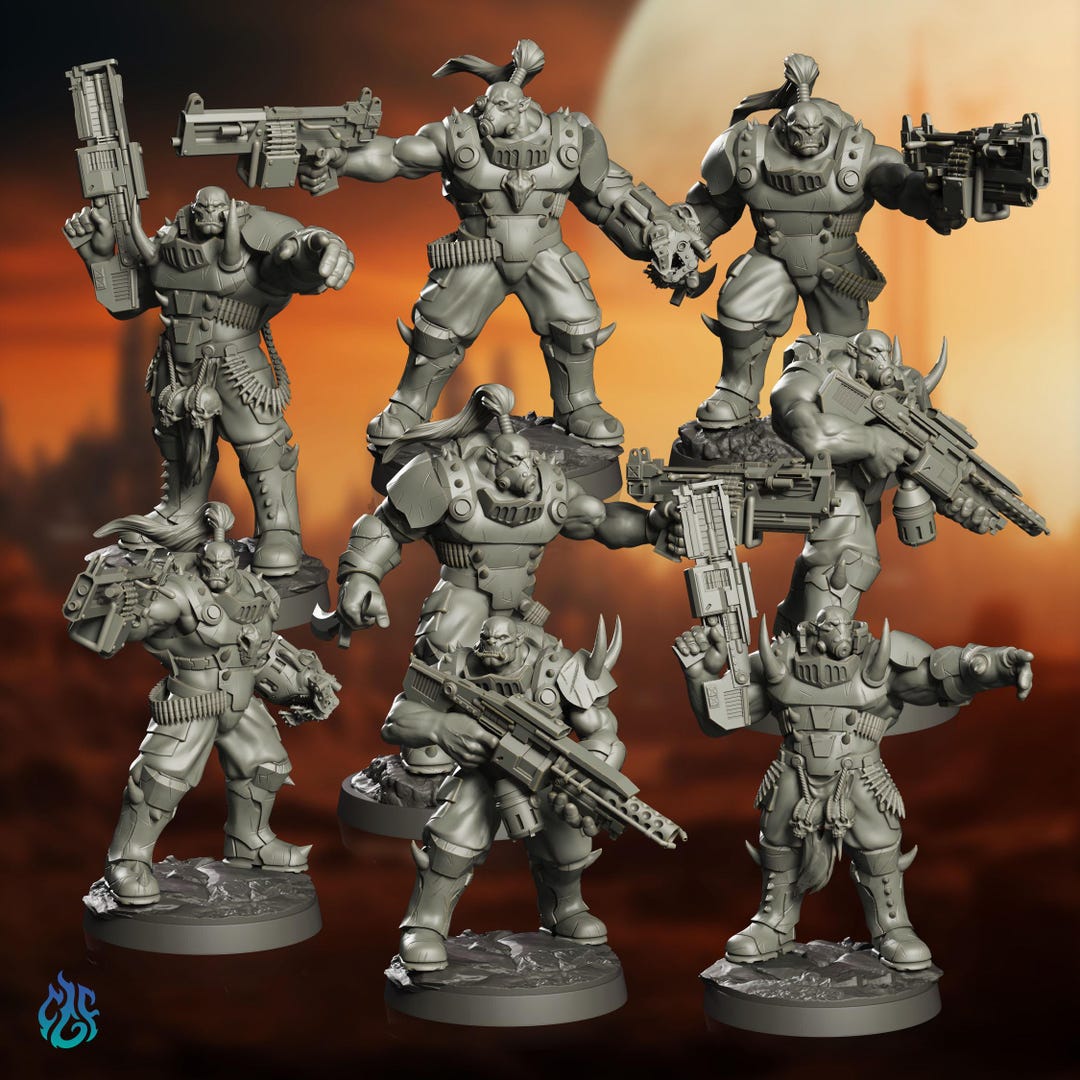 Grol Raider | Sci-fi RPG Tabletop Wargame Miniatures | 32 Mm Scale | S8 ...