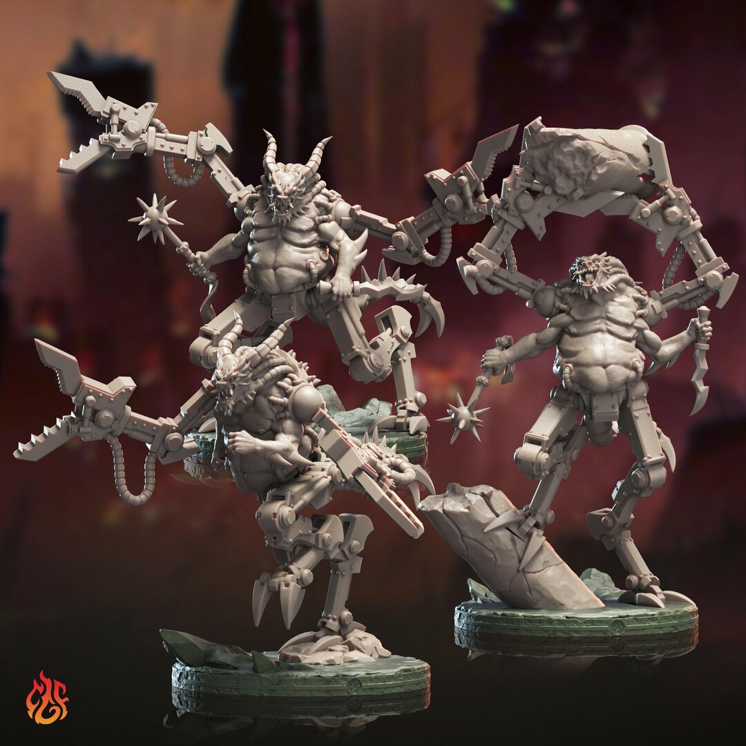 Flesh Shredder | Sci-fi RPG Tabletop Wargame Miniatures | 32 Mm Scale ...