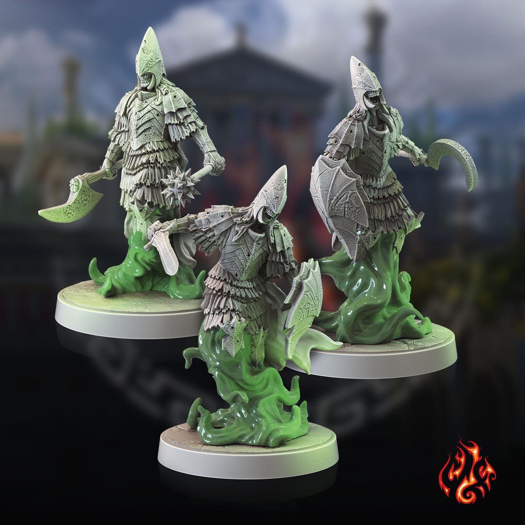 Wraith Soldiers | Miniature for Fantasy Rpg Tabletop Games, 28-32 Mm ...