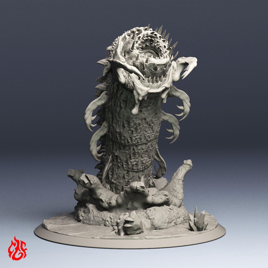Astral Worm | RPG Miniatures for Dnd Tabletop Wargames | 32 Mm Scale ...