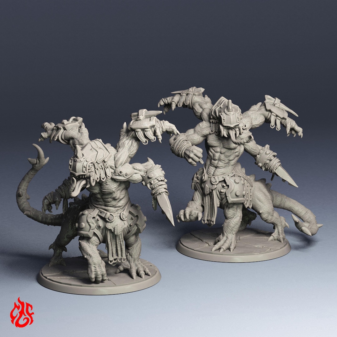 Siege Demons | RPG Miniatures for Dnd Tabletop Wargames | 32 Mm Scale ...