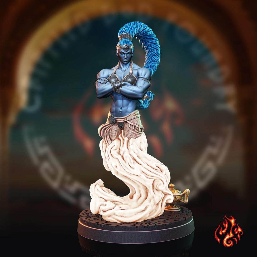 Djinn | RPG Miniatures for Dnd Tabletop Wargames | 32 Mm Scale | F194 ...
