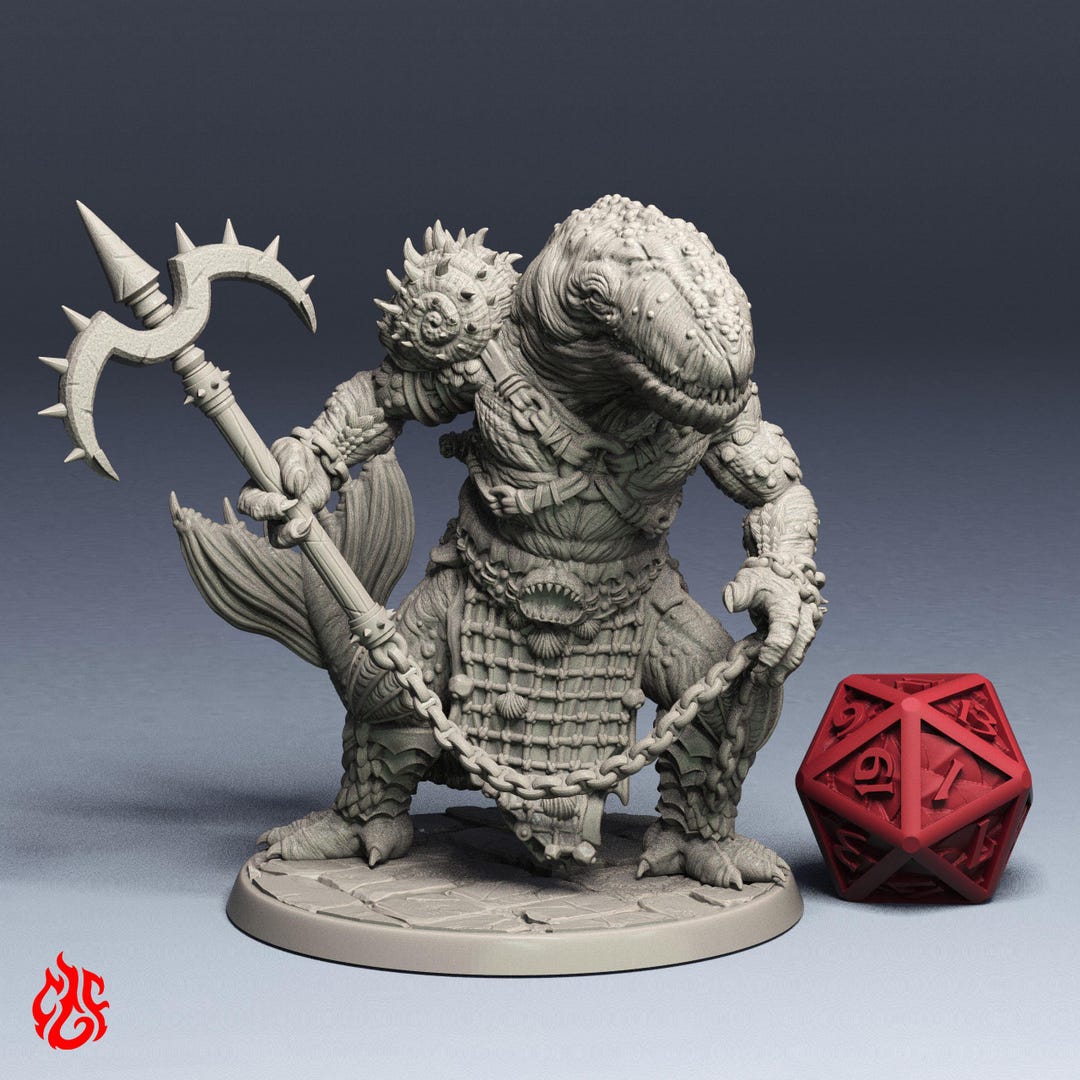 Leviathan the Dark, Tideborn Leader | RPG Miniatures for Dnd Tabletop ...