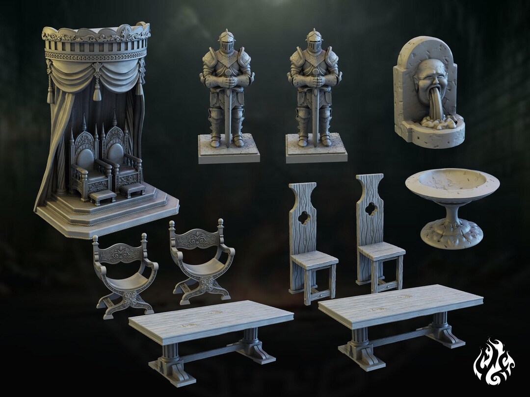 The Throne Room | Terrain Pieces-accessories for Fantasy Rpg Tabletop ...