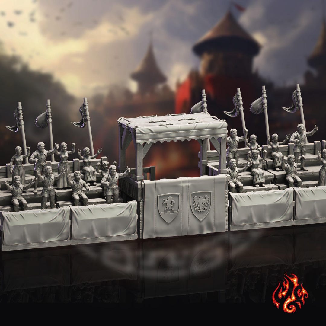 Jousting Arena and Spectators | Terrain Pieces-accessories for Fantasy ...