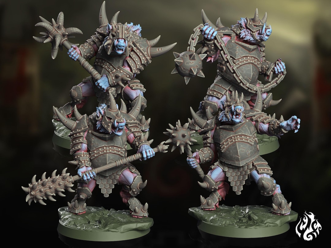 Beastman, Boarmen Champions | Miniature for Fantasy Rpg Tabletop Games ...
