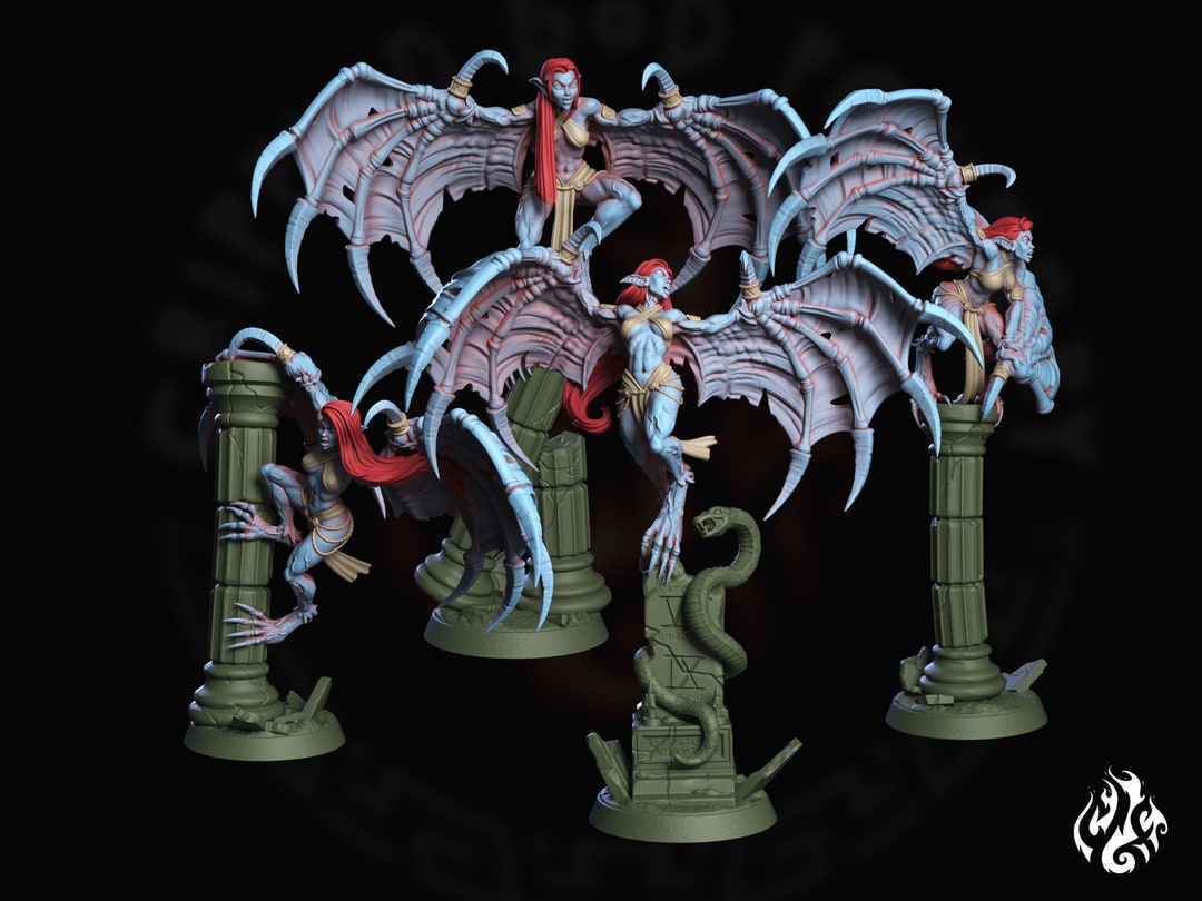Vampire Spawns | Miniature for Fantasy Rpg Tabletop Games, 32 Mm Scale | F554 - Etsy