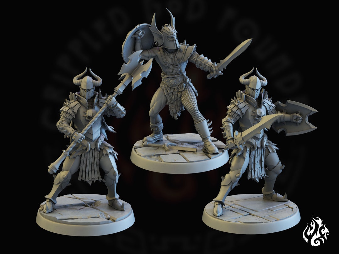 Dread Warriors | Miniature for Fantasy Rpg Tabletop Games, 28-32 Mm ...