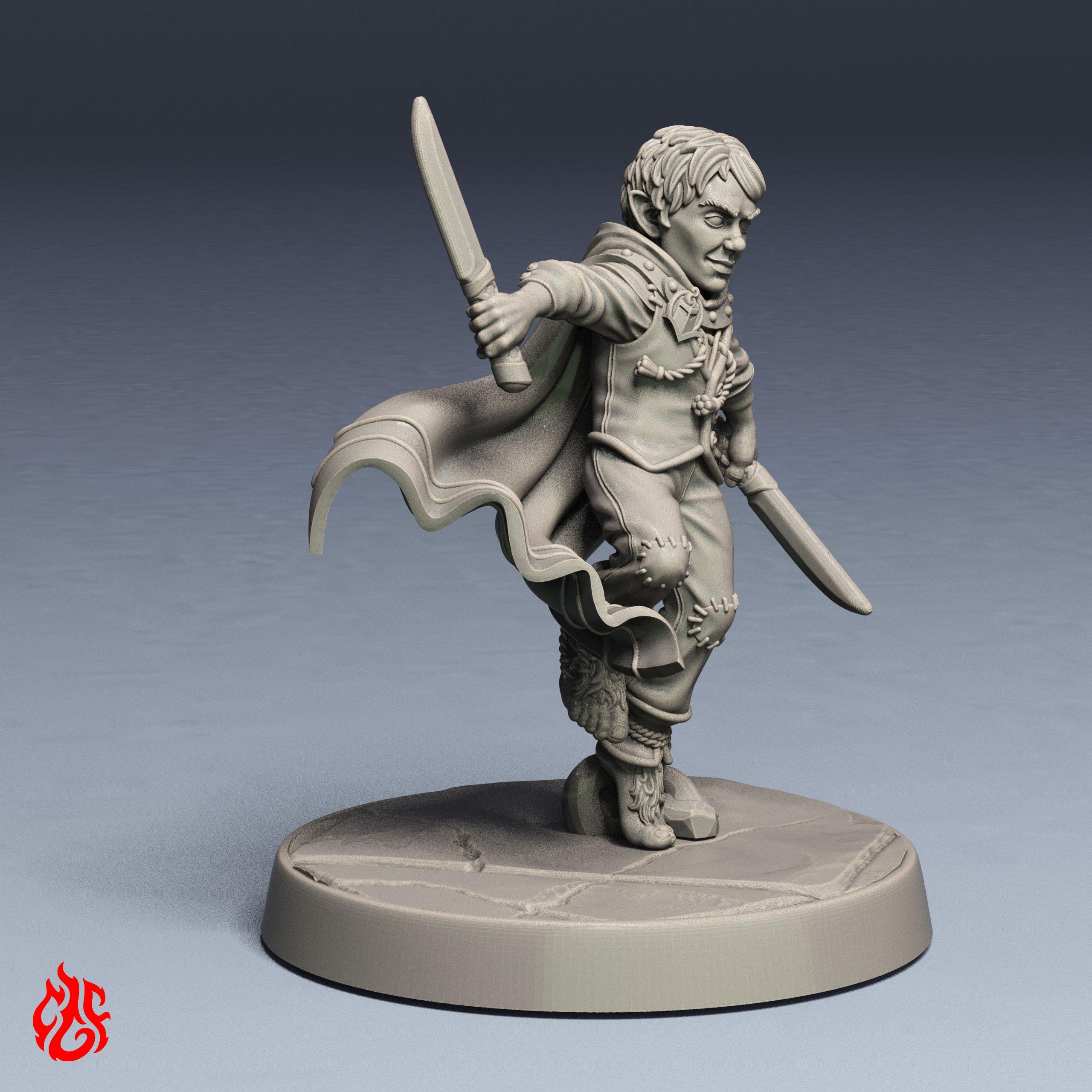 Hobbit Hero, Tim the Rogue | RPG Miniatures for Dnd Tabletop Wargames ...