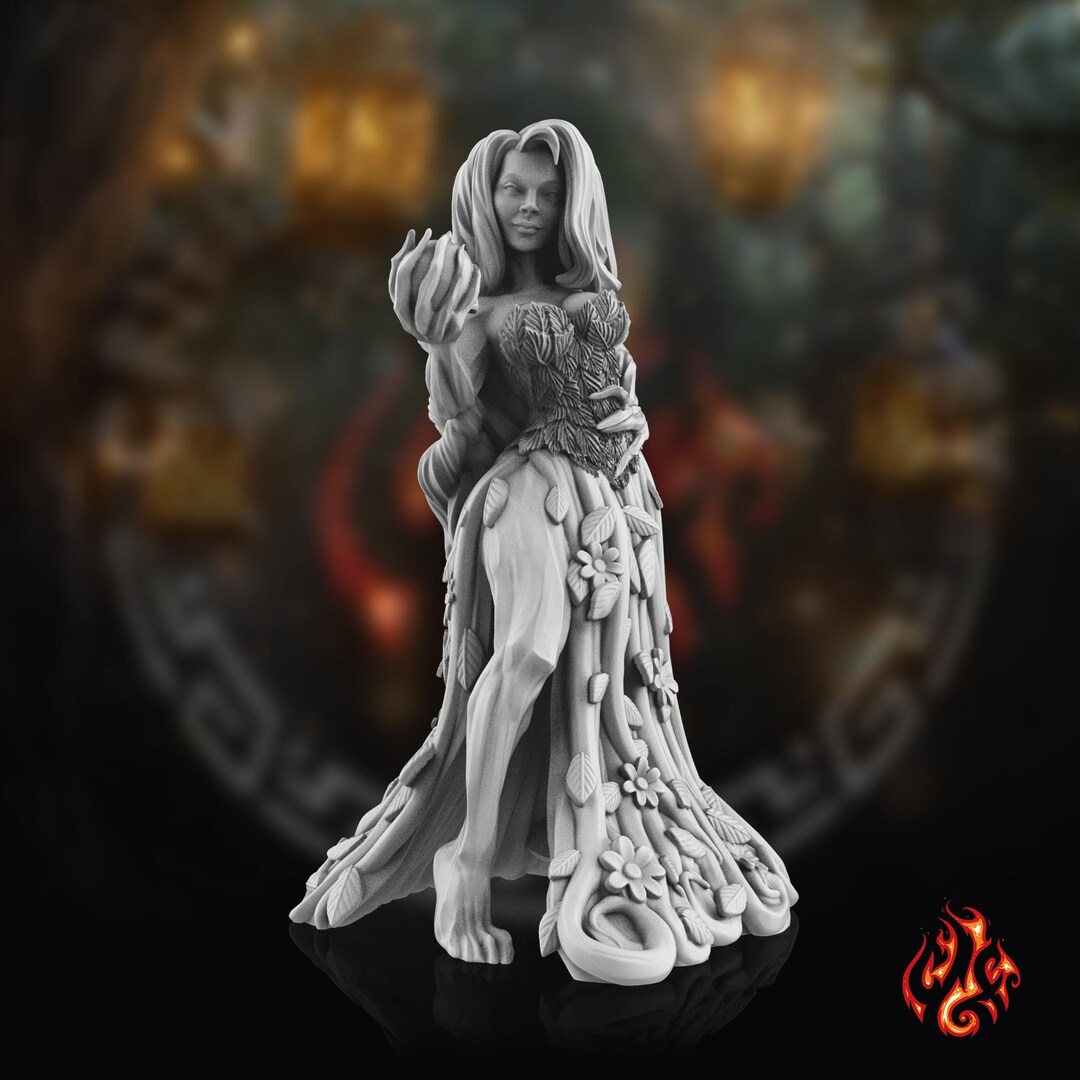 Wood Nymph | Miniature for Fantasy Rpg Tabletop Games, 28-32 Mm Scale ...