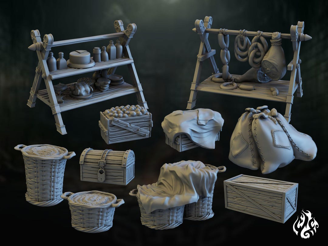 The Larder | RPG Terrain Pieces and Props for Dnd Tabletop Wargame| 32 ...