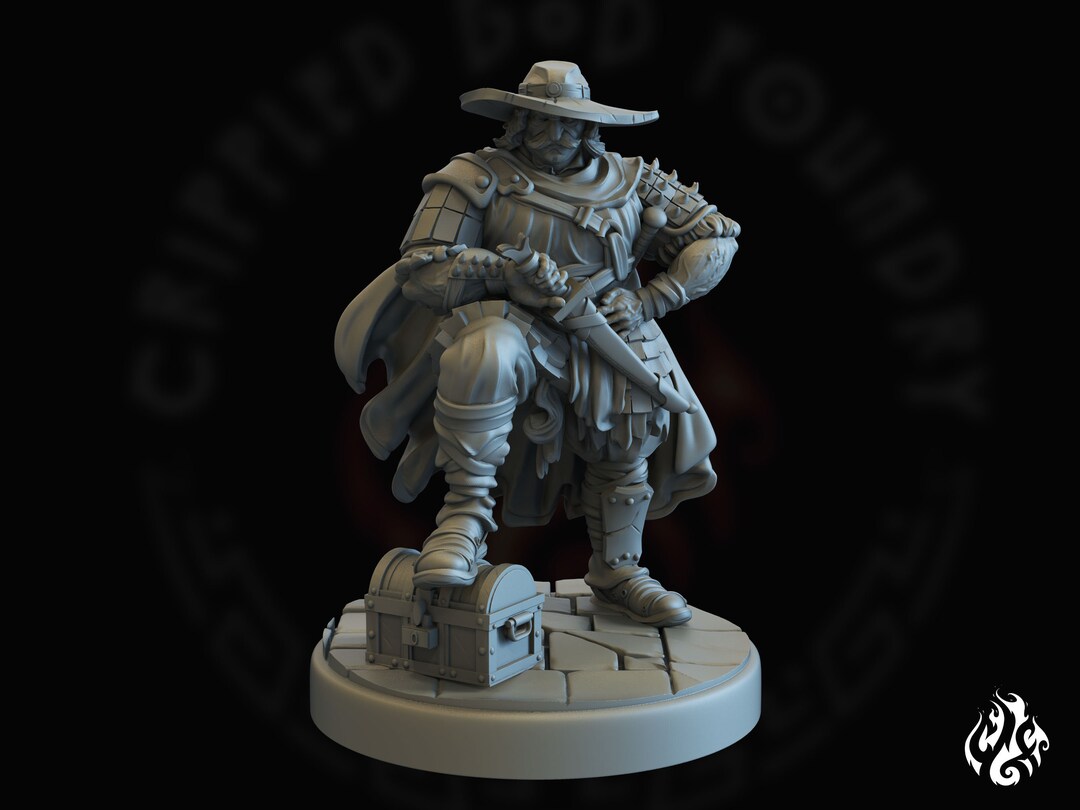 Thug Leader | RPG Miniatures for Dnd Tabletop Wargames | 32 Mm Scale ...