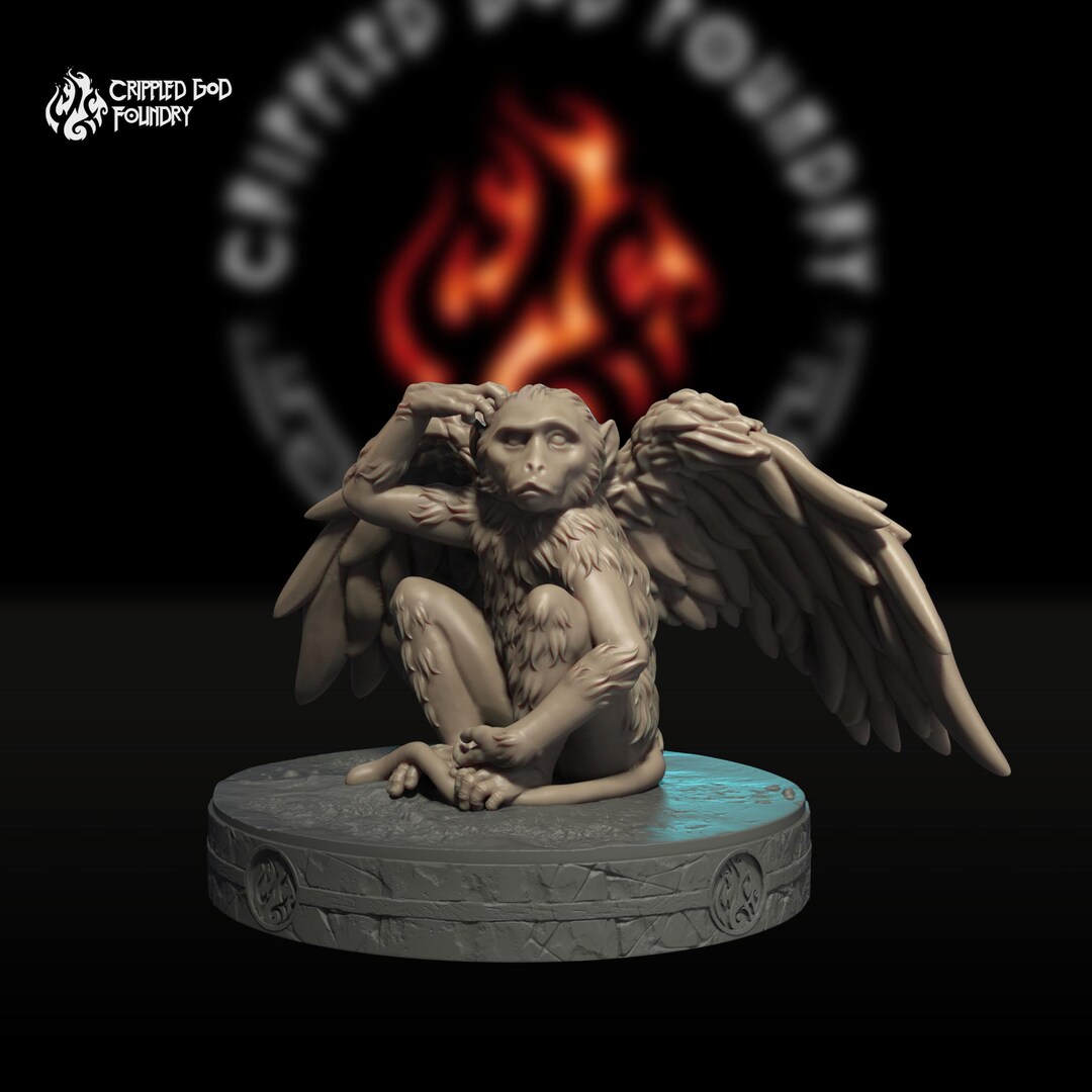 Flying Monkey Familiar | Miniature for Fantasy Rpg Tabletop Games, 28 ...