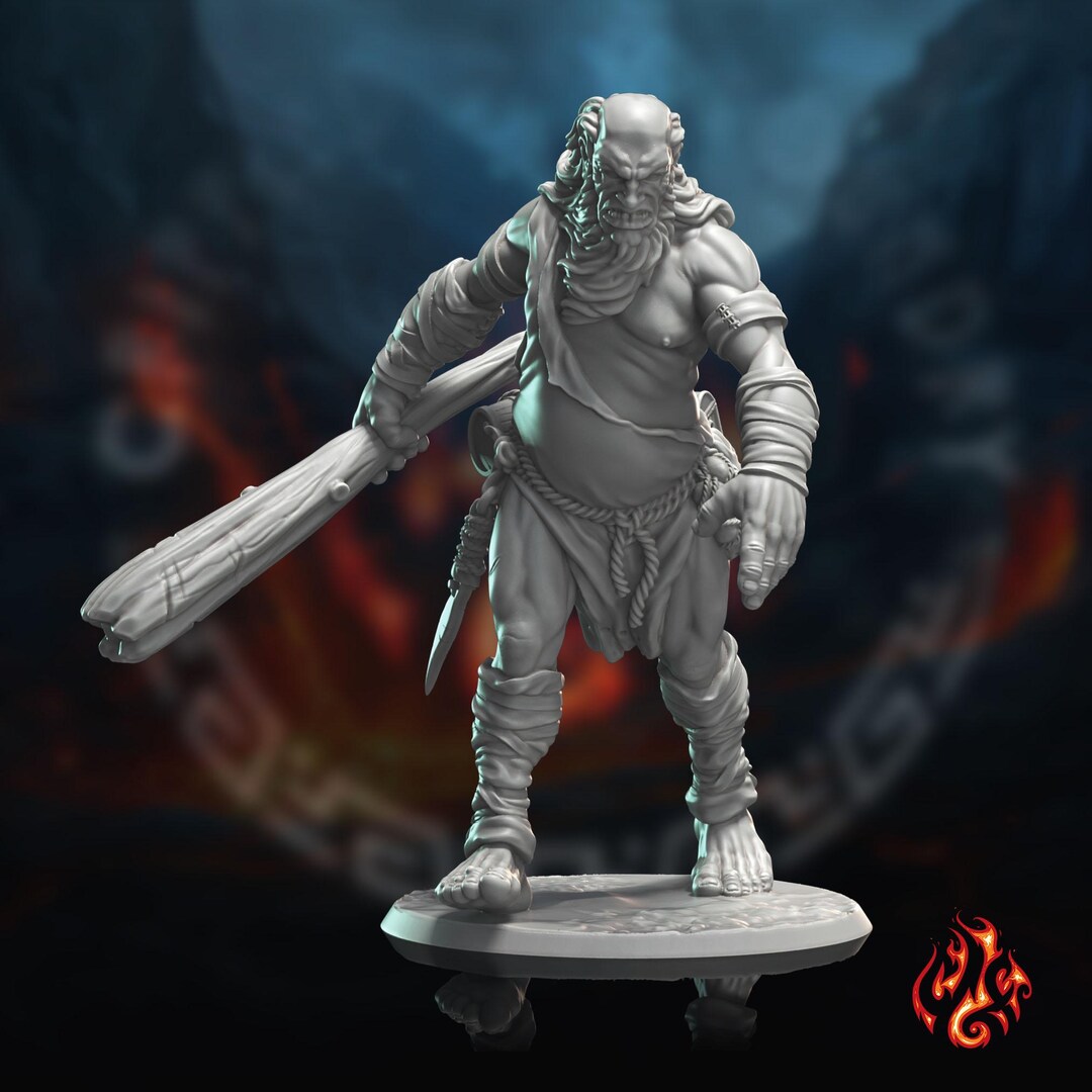 Hill Giant Elder | Miniature for Fantasy Rpg Tabletop Games, 32 Mm ...