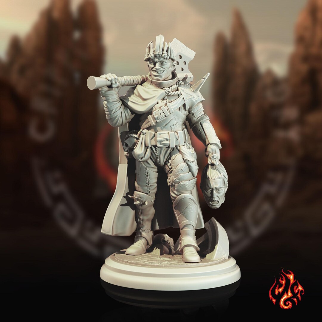 Bandit Lord | Miniature for Fantasy Rpg Tabletop Games, 28-32 Mm Scale ...