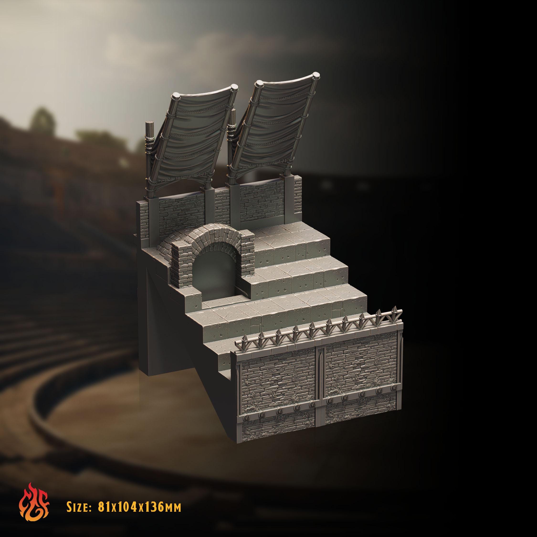 Death Coliseum Arena | RPG Terrain Pieces and Props for Dnd Tabletop ...