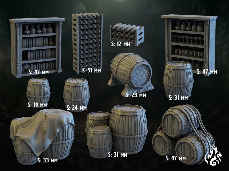 Cellar | RPG Terrain Pieces and Props for Dnd Tabletop Wargame| 32 Mm ...