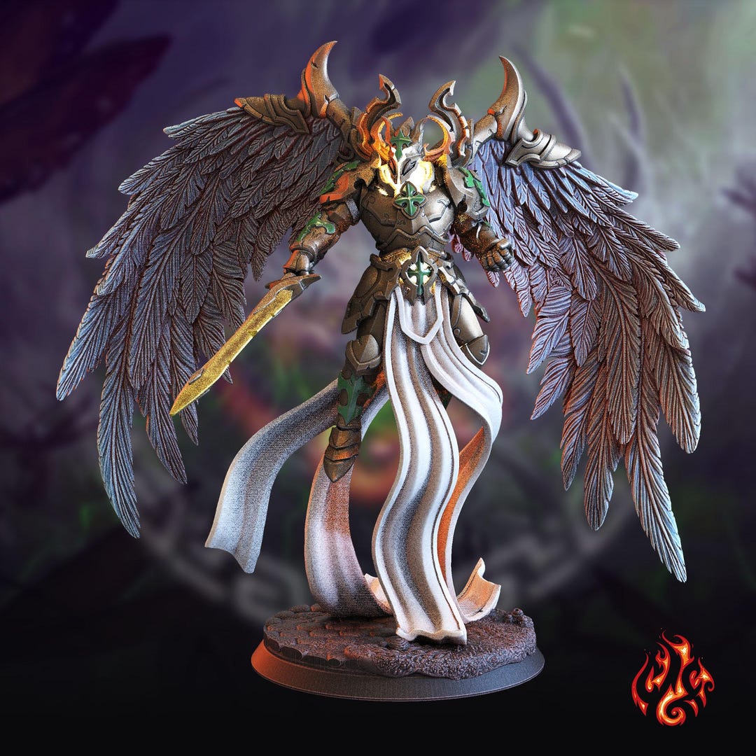 Vulcanus, Angelo della Guerra / miniatura per giochi da tavolo fantasy ...