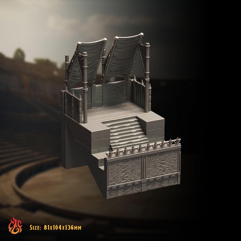 Death Coliseum Arena | RPG Terrain Pieces and Props for Dnd Tabletop ...